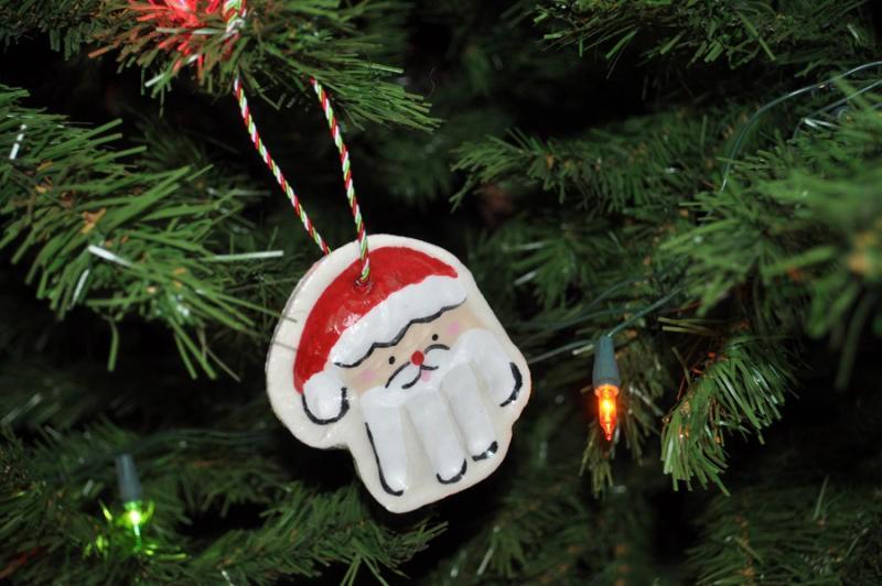 How to DIY Handprint Christmas Ornaments